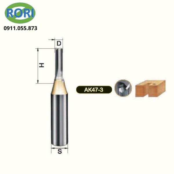 Arden AK47-3 - Mũi dao phay gỗ CNC 6mm